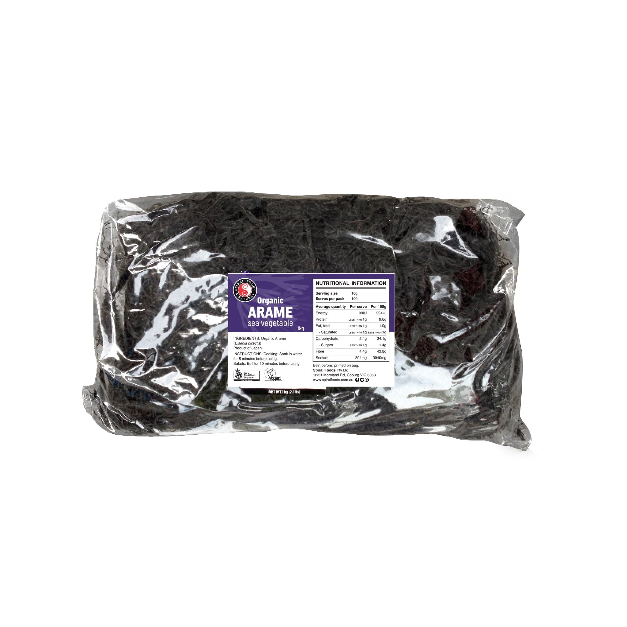 Spiral Foods Organic Arame 1KG – Variety World